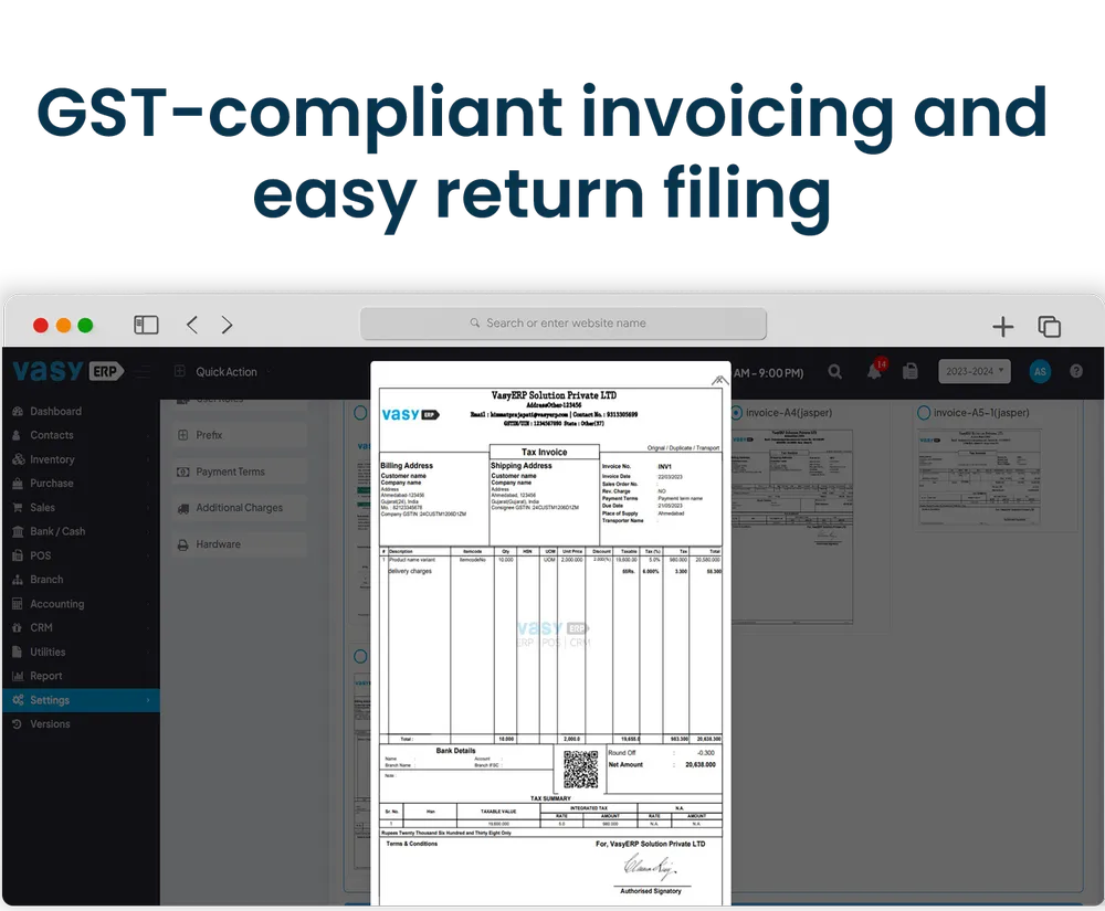 India's #1 Cloud-Based GST Accounting Software for Retail – VasyERP
