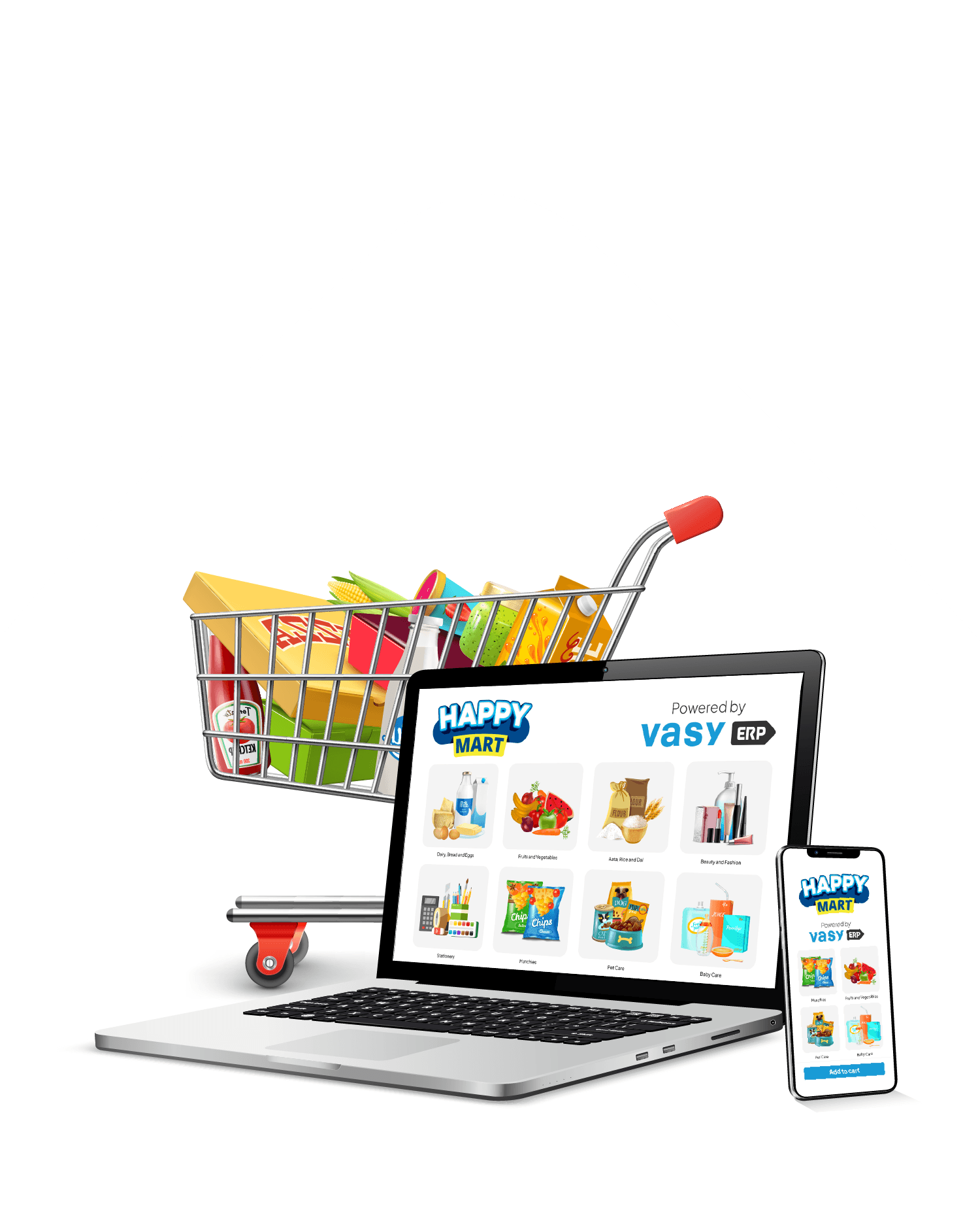 India's #1 Cloud-Based Supermarket Billing Software – VasyERP